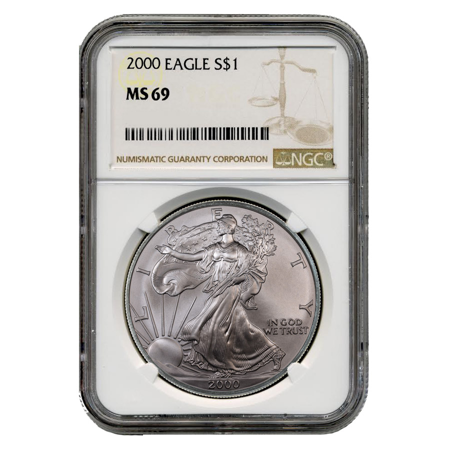 NGC Graded American Silver Eagle Coins | Lowest Prices