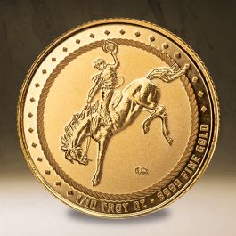 Buy 1/10 oz Scottsdale Mint Cowboy Gold Round | SD Bullion