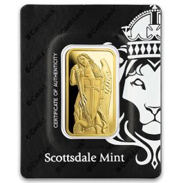 Buy 1 oz Archangel Michael Gold Bar - In Assay | SD Bullion