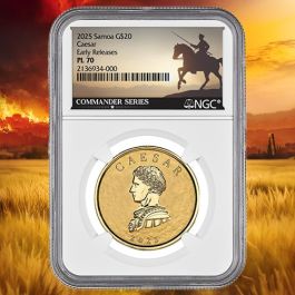 Buy 2025 NGC PL-70 1 oz Caesar Gold Coin - Commander Series | SD Bullion