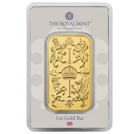 1 oz Royal Mint Gold Celebration Bar