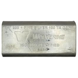 100 oz Wolverine Silver Bar