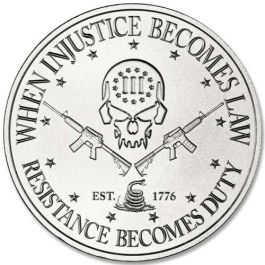 Buy 1 oz Deuce Four Skull Type II Silver Round | SD Bullion