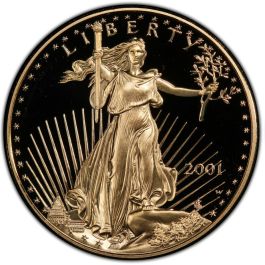 2001 1 oz American Gold Eagle Proof Coin