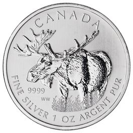 Buy 2012 1 oz Moose Silver Coin - Wildlife Series | SD Bullion