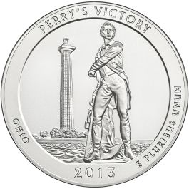 Buy 2013 Perry's Victory ATB 5 oz Burnished Silver Coin - America The ...