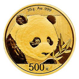 Buy 2018 30 Gram Chinese Gold Panda Coin BU | SD Bullion