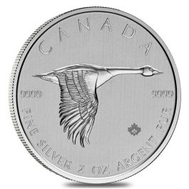 2020 2 oz Canadian Goose Silver Coin - SD Bullion