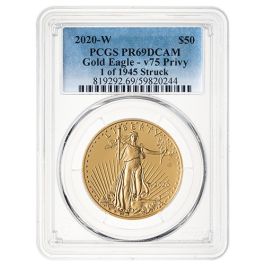 Buy 2020-W PCGS PR-69 1 oz American Gold Eagle Proof Coin - V75 Privy ...