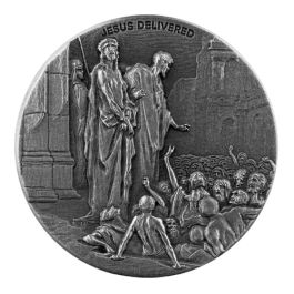 Buy 2021 2 oz Jesus Delivered Silver Coin - Biblical Series | SD Bullion