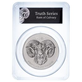Buy 2024 PCGS MS-70 First Strike 5 oz Ram of Calvary High Relief Silver ...