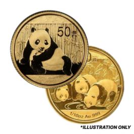 Buy 1/10 oz Chinese Panda Gold Coin - Random Year | SD Bullion