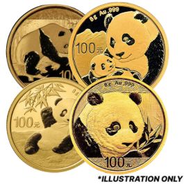 Buy 8-gram Chinese Panda Gold Coin - Random Year | SD Bullion