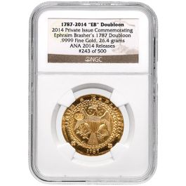 Buy 1787-2014 EB Gold Brasher Doubloon Commemorative NGC Certified | SD ...