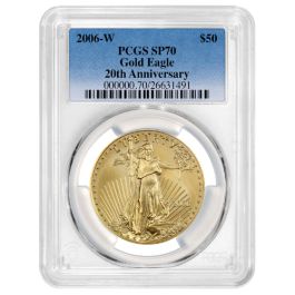 Buy 2006-W PCGS SP-70 1 oz American Gold Eagle Burnished Coin | SD Bullion
