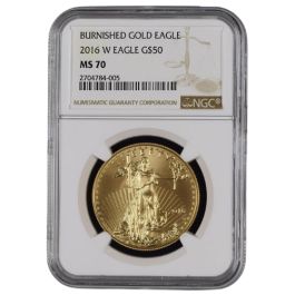 2016-W NCG MS-70 1 oz American Gold Eagle Burnished Coin Lowest Prices