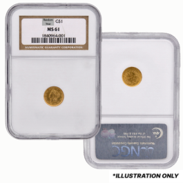 Buy NGC MS-61 $1 Liberty Gold Dollar Coin - Type I - Random Year | SD ...