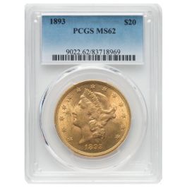 Buy 1893 PCGS MS-62 $20 Liberty Head Double Eagle Coin | SD Bullion