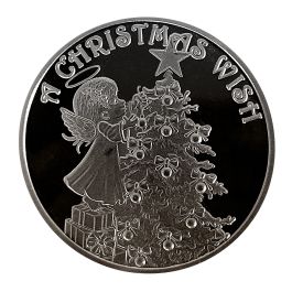 1 oz Angel Silver Round | Christmas Silver Gift