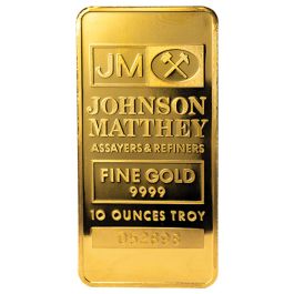 10 oz Gold JM Bar
