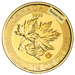 Buy 1.5 oz Gold Maple Leaf Coins - Random Years - Free Shipping | SD ...