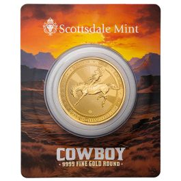 Buy 1 oz Scottsdale Mint Cowboy Gold Round | SD Bullion