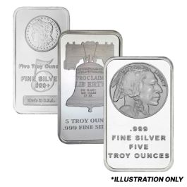 Buy 5 oz Silver Bars - Design Our Choice | SD Bullion