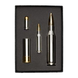 Silver Bullion Bullet Replica Set (Gold & Rhodium Plated)