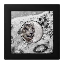 Buy 2024 3 oz Snow Leopard Colorized Proof Silver Coin | SD Bullion