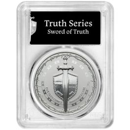 2024 PCGS MS-70 First Strikes 1 oz Sword of Truth High Relief Silver Coin