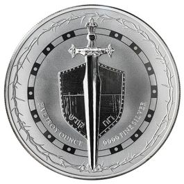 Buy 2025 5 oz Sword of Truth High Relief Silver Coin | SD Bullion