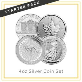 Buy 4 oz Silver Coin - Starter Pack | SD Bullion