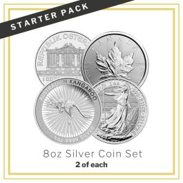 Buy 8 oz Silver Coin - Starter Pack | SD Bullion