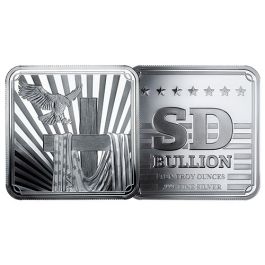 Buy 10 oz SD Bullion Cross and Flag Square Silver Bars - Fast and ...