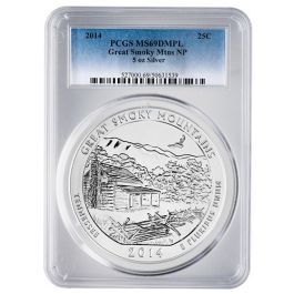 Buy 2014 PCGS MS-69 DMPL 5 oz America The Beautiful Great Smoky ...