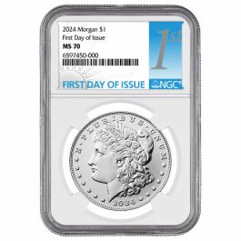 Buy 2024 NGC MS-70 First Day of Issue Morgan Dollar Silver Coin | SD ...